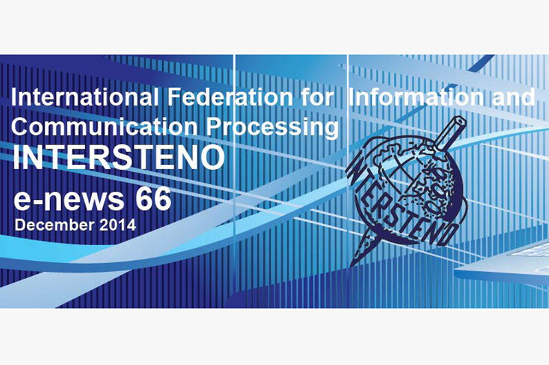 Many topics in enews66 - Intersteno